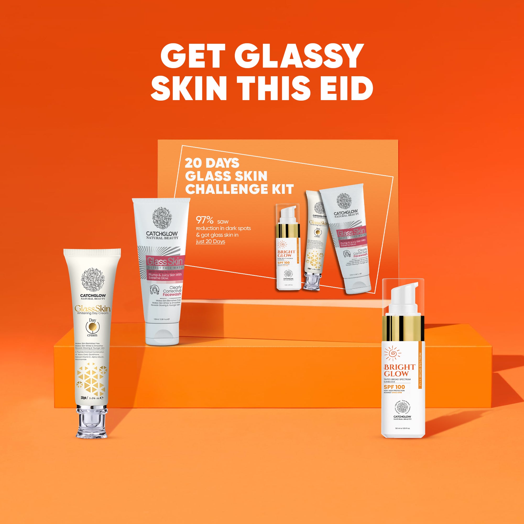 Glow Before Eid! GLASS SKIN CHALLENGE KIT 🔥FREE SHIPPING 🔥 – The Catchglow